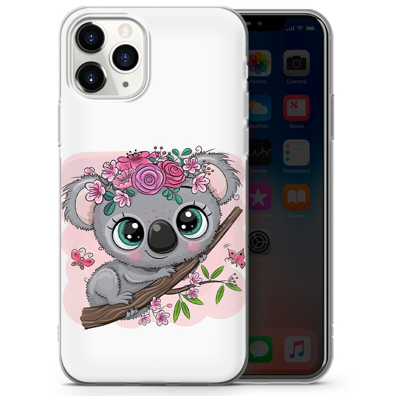 Cute Koala Phone Case Fits for iPhone SE, 6, 7, 8+, XS, XR, 11, 12 Pro ...