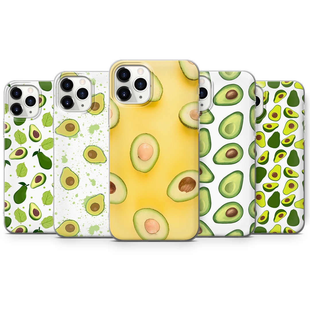 Avocado Light Fruit Pattern Phone Case Fits for iPhone SE, 6, 7, 8+, XS ...