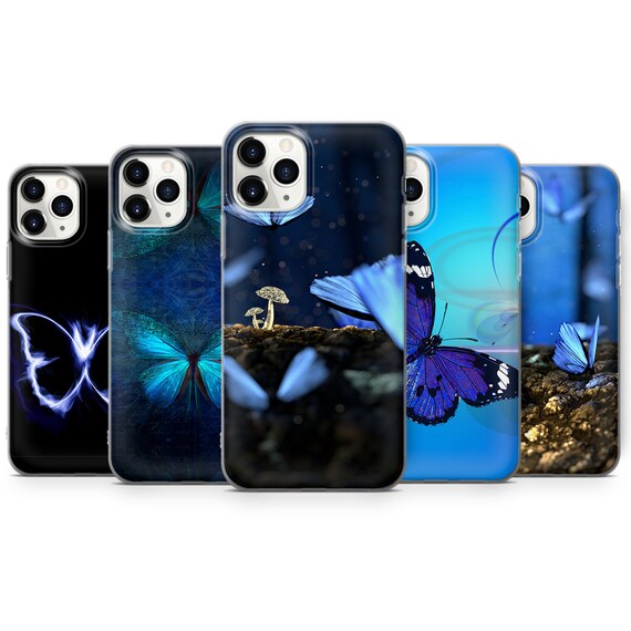 Blue Butterfly Phone Case Fits for Iphone SE 6 7 8 XS - Etsy
