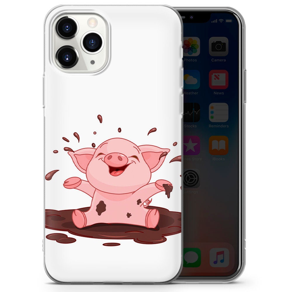 Cute Piggy Pig Phone Case Fits for iPhone SE, 6, 7, 8+, XS, XR, 11, 12 ...