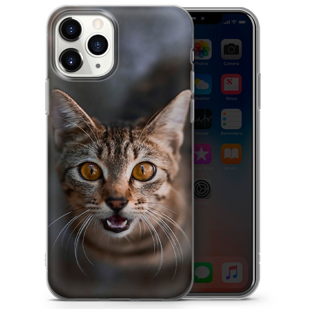 Funny Cat Phone Case Fits for iPhone SE, 6, 7, 8+, XS, XR, 11, 12 Pro ...
