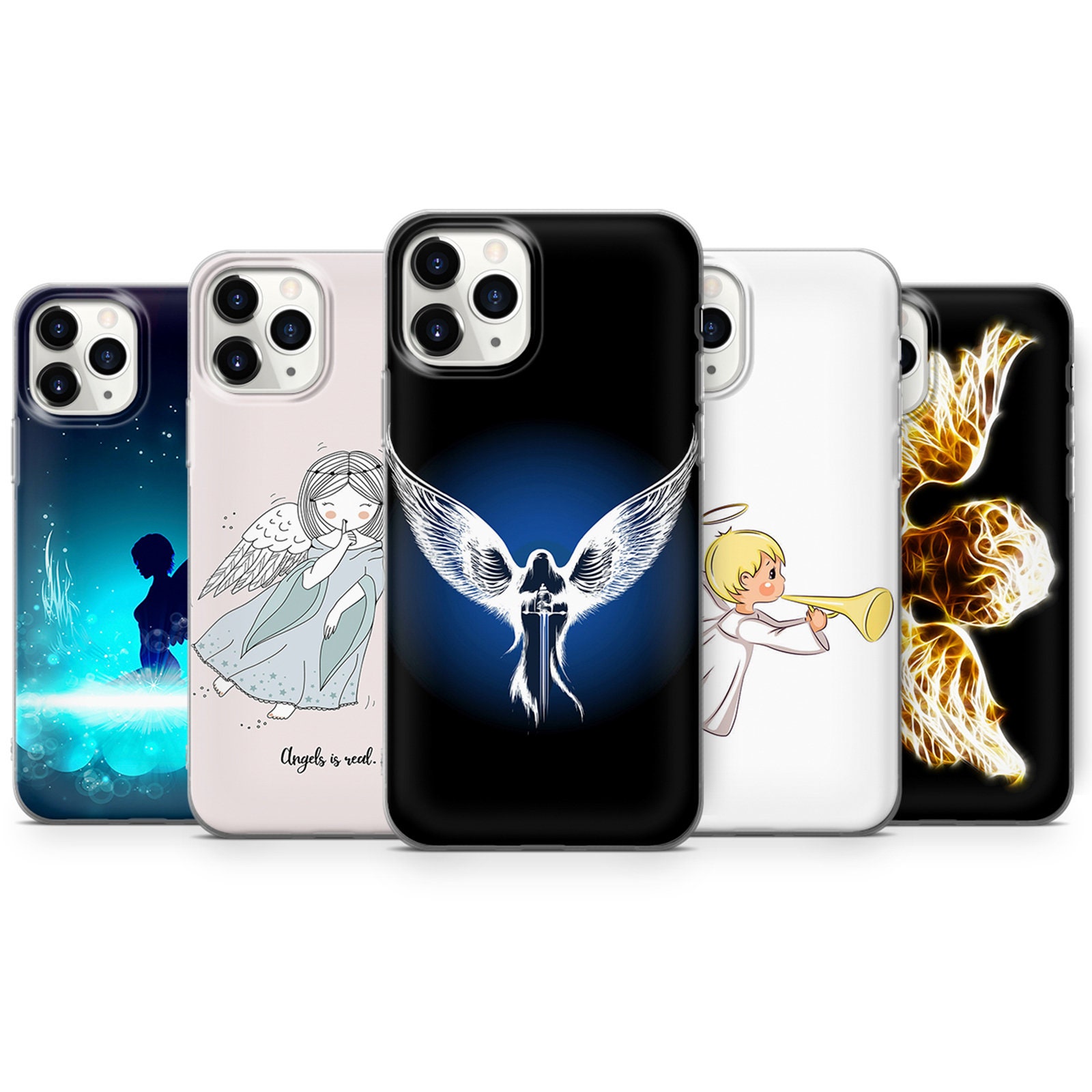Epic Angel Wings Phone Case Fits for iPhone SE, 6, 7, 8+, XS, XR, 11 ...