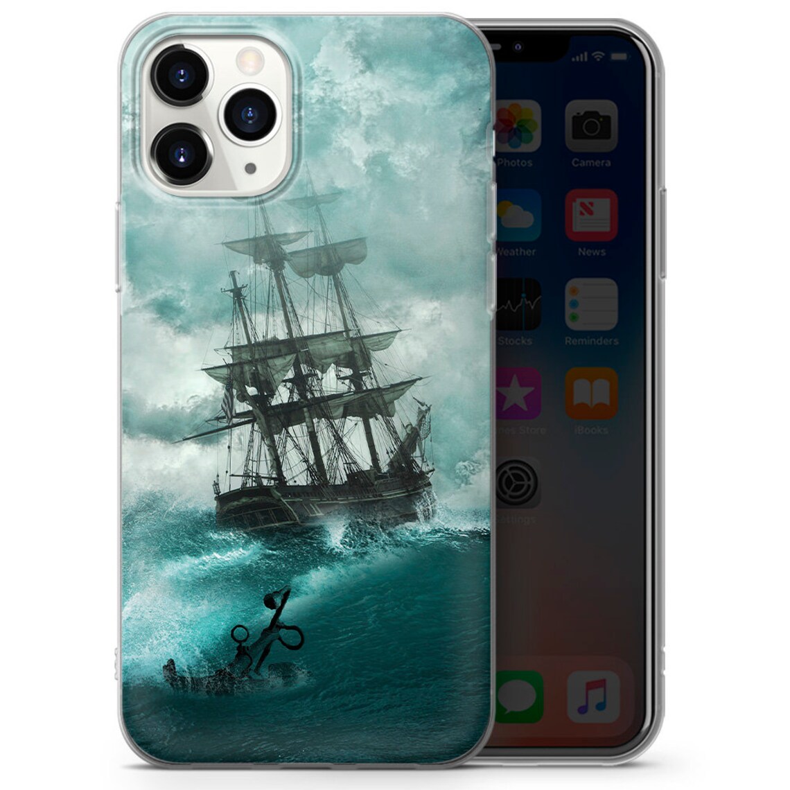 Ocean and Boat Phone Case Fits for iPhone SE 6 7 8 XS - Etsy