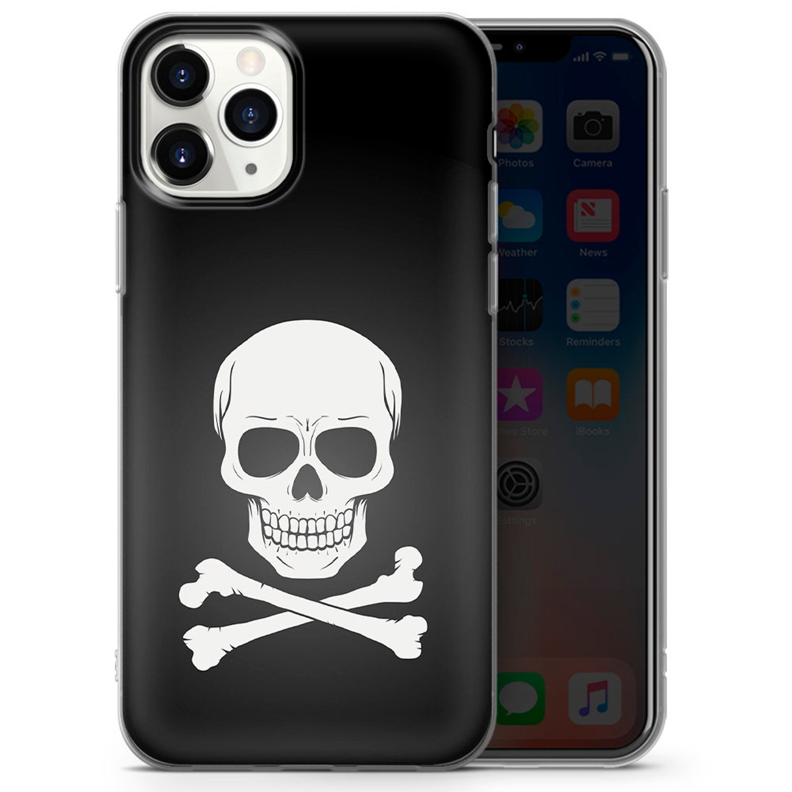 Skeleton Skull Bones Halloween Phone Case Fits for iPhone SE, 6, 7, 8 ...