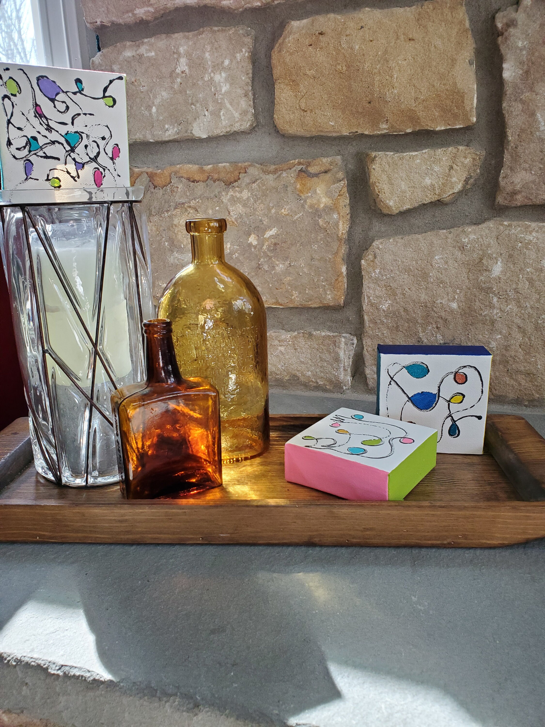 Original Mini Abstracts/ Single Line Art/ Original Wall Art/ - Etsy