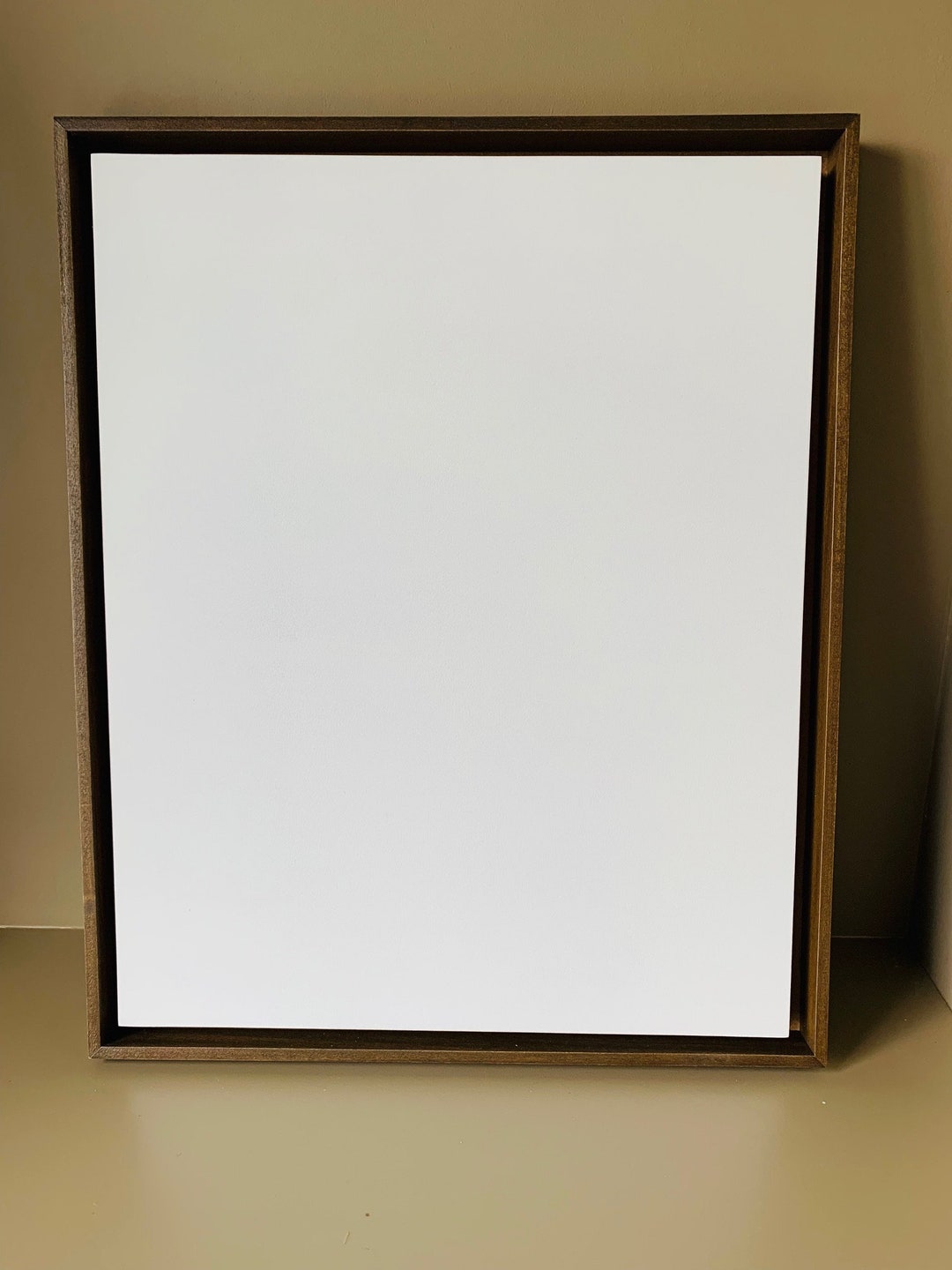 Slim Walnut Stained Poplar Tray Frame and FREE Primed Cradle Panel - Etsy