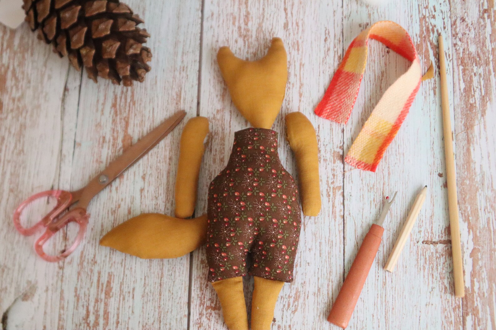 PDF Fox Sewing Pattern and Tutorial Fox Sewing Tutorial Make - Etsy