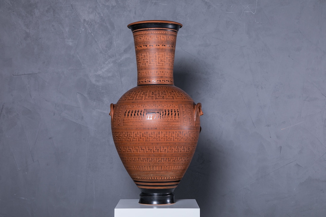 Ancient Greek Funerary Vessel, Funerary Vase,geometric Period,dipylon ...