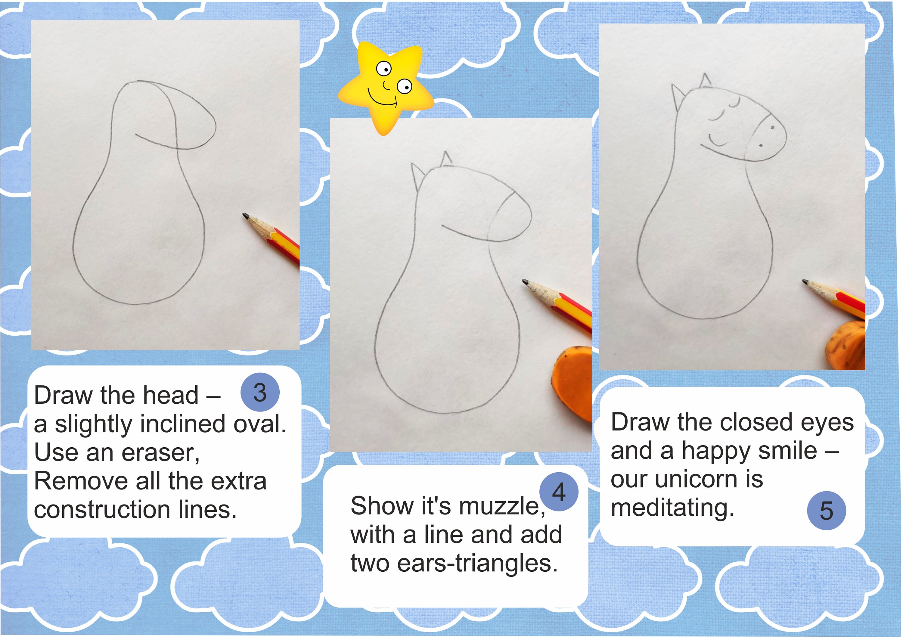 Art Tutorial Watercolor Illustration "unicorn on the Rainbow", Draw and ...