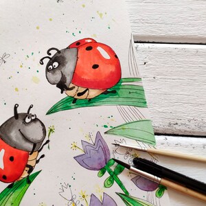 Create Your Own Drawing! PDF Tutorial "spring Story", Step by Step, Kid ...