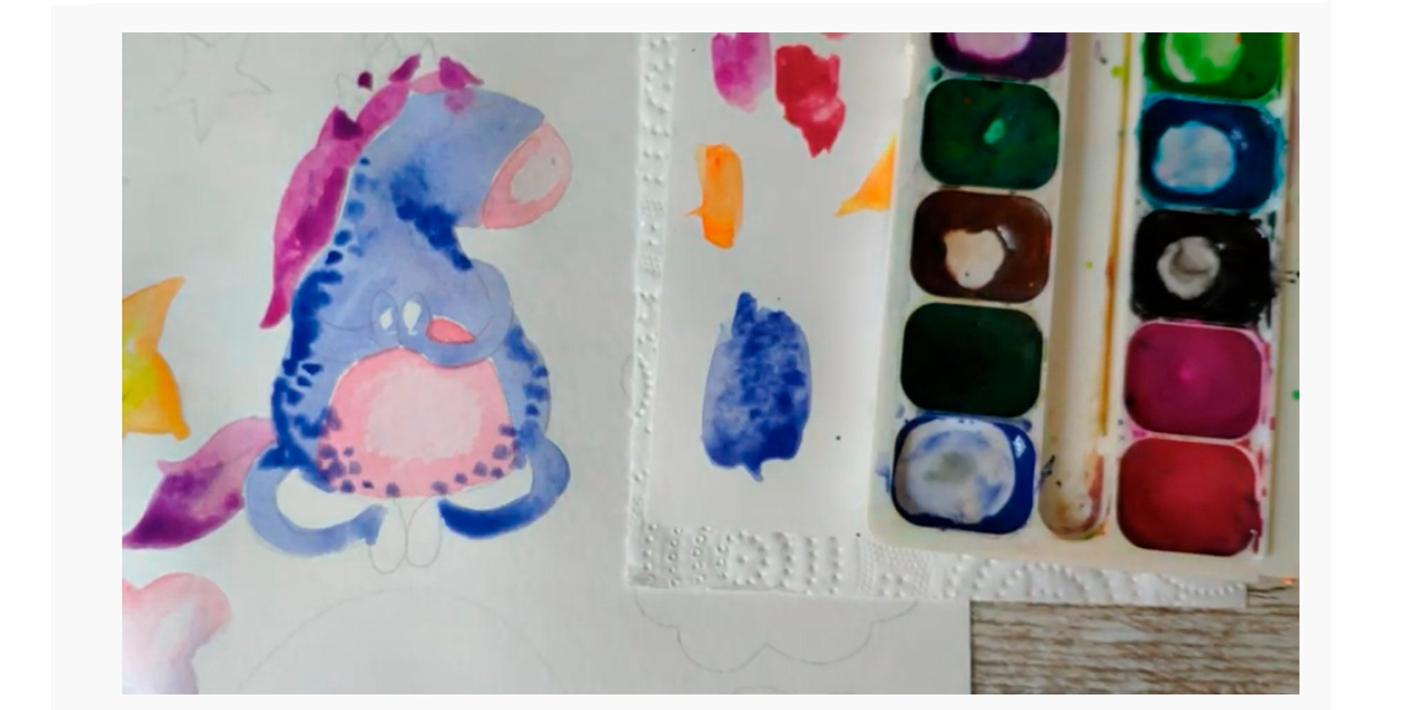 Video Tutorial Step by Step unicorn Art Tutorial - Etsy