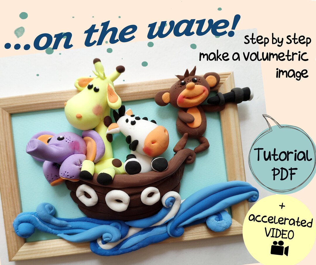 How to Make Polymer Clay Image Yourself DIY, PDF Tutorial +video on the ...