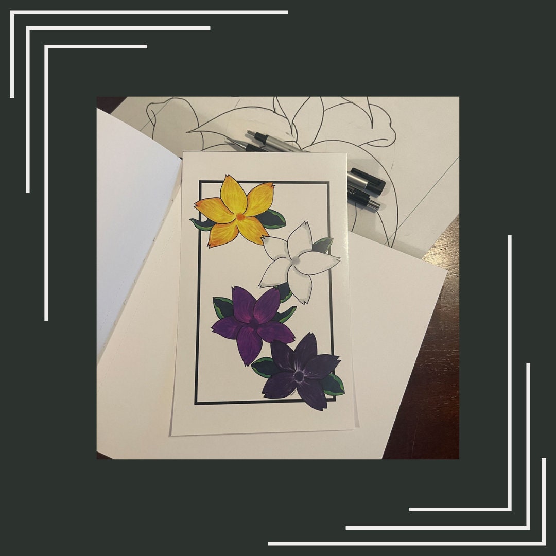 Nonbinary Bloom pride Garden Collection 8 X 5 Small Print - Etsy Nonbinary Bloom pride Garden Collection 8 X 5 Small Print - Etsy