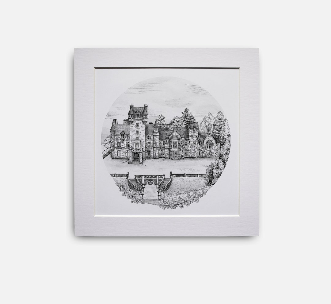The Traitors Ardross Castle Art Print | UK TV Show Scottish Highland ...