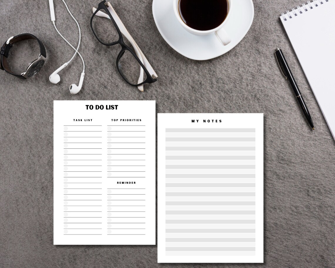 To Do List Printable I Simple Tasks List Template I Productivity ...