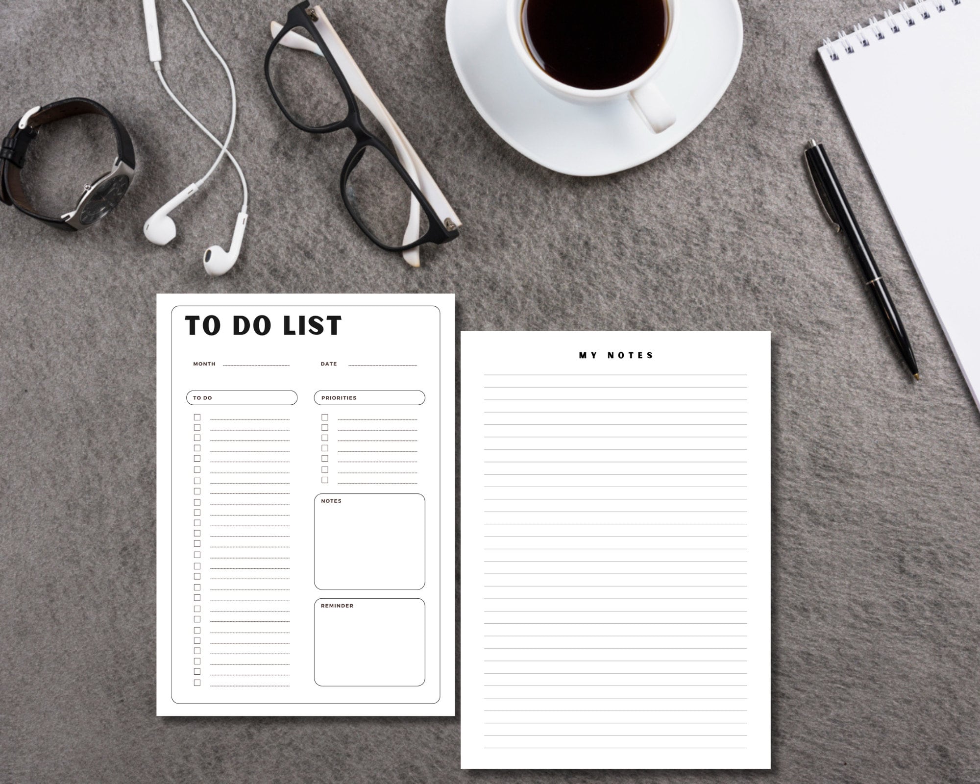 Minimal to Do List Printable I Simple Tasks List Template I - Etsy