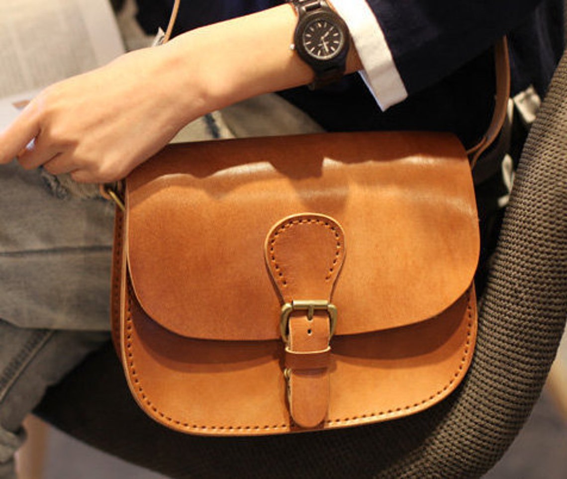 Handmade Leather Saddle Bag - Etsy