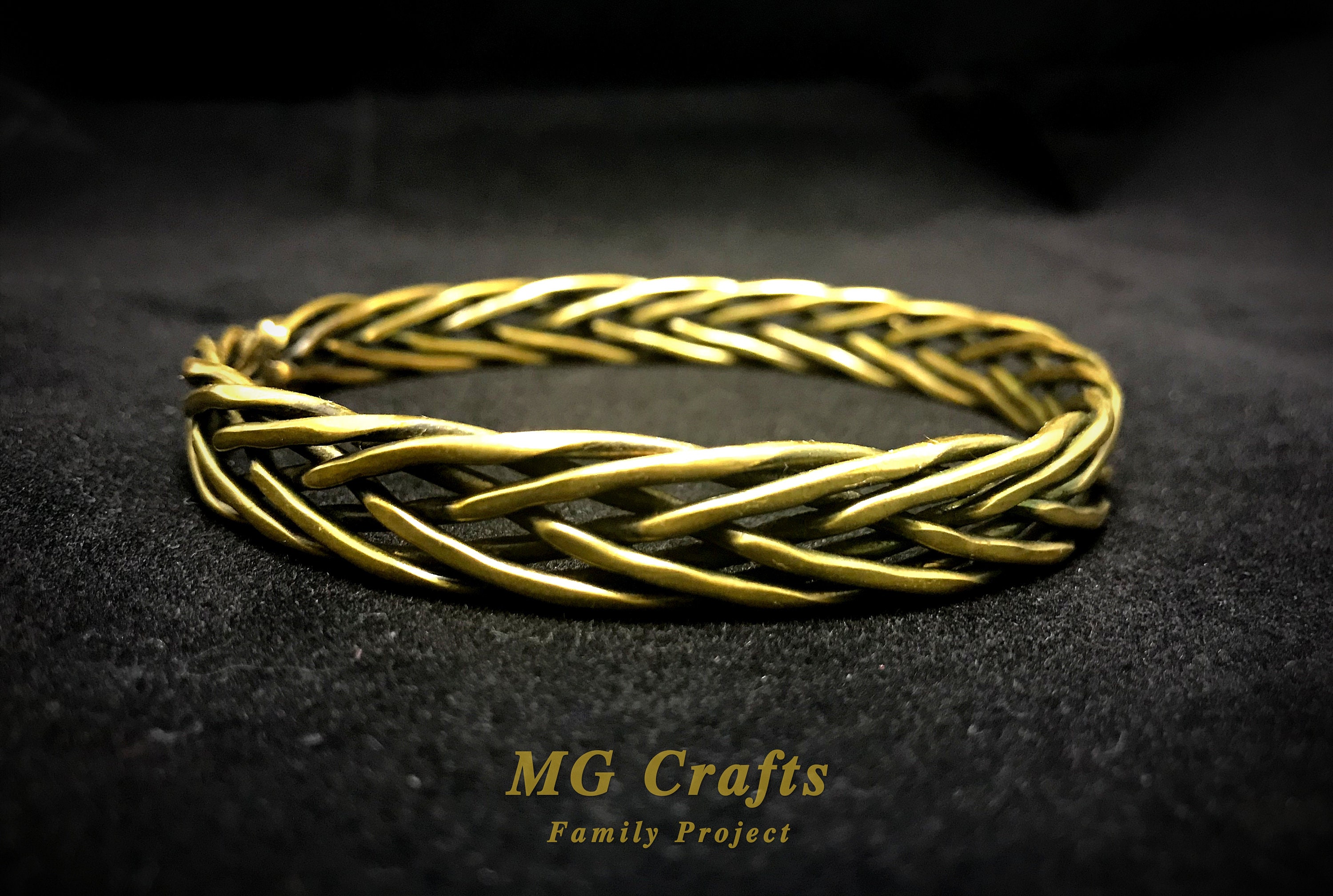 Nugold Viking Armlet, Heavy Arm Ring Nordic Torc, Like 14K Golden Look ...