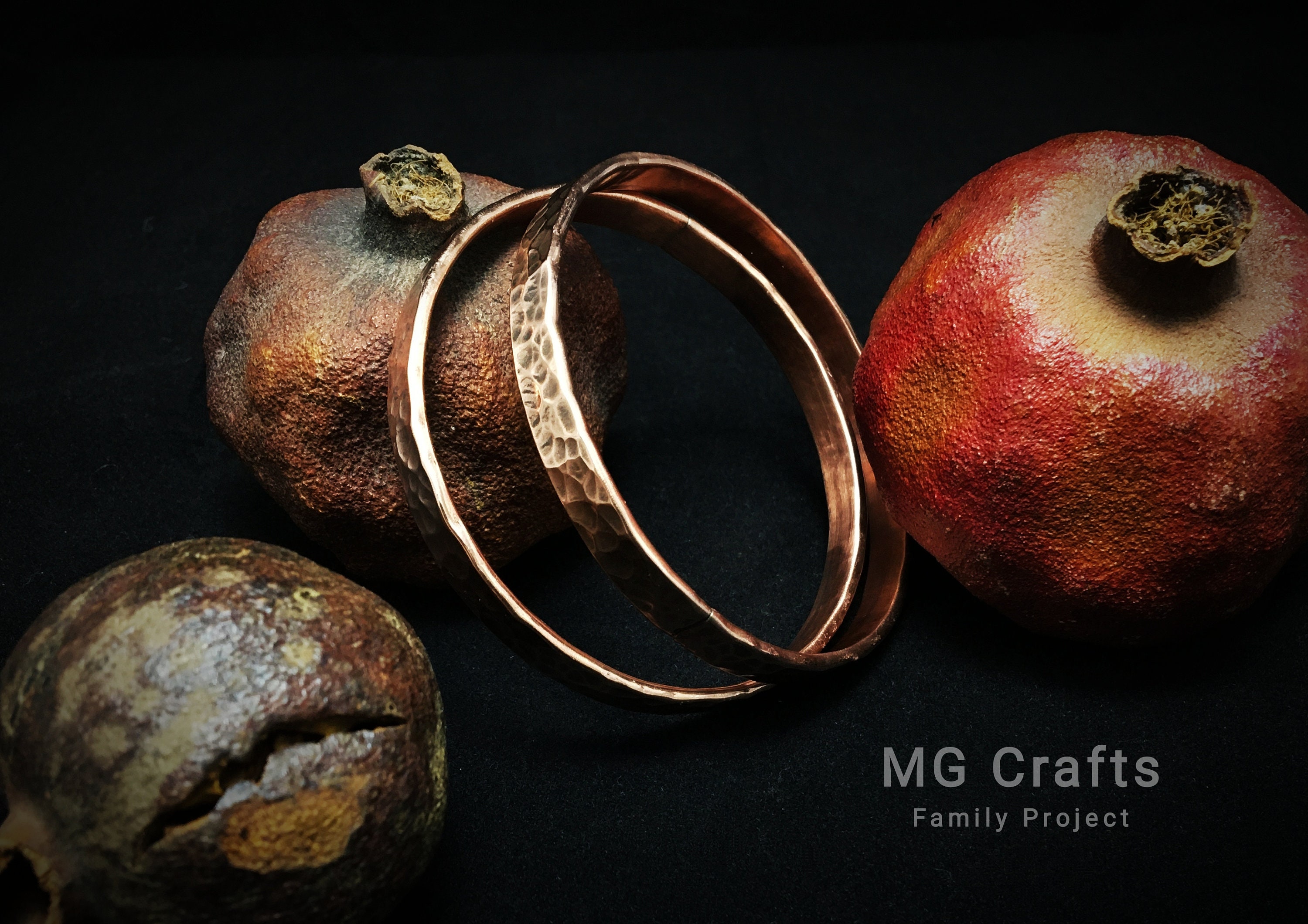 Hammered Copper Armlet Heavy Arm Ring, Nordic Torc Solid Copper Norce ...