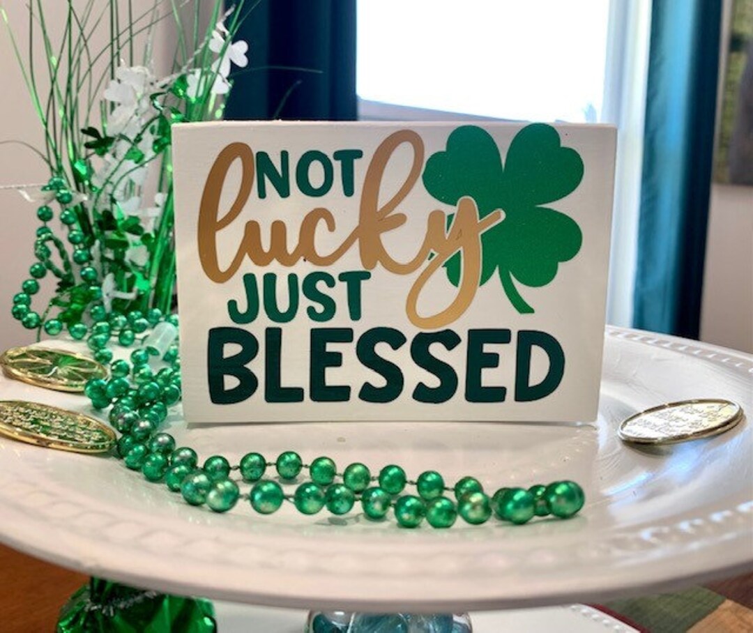 St. Patrick's Day Mini Wood Sign, St. Patrick's Day Tiered Tray Decor ...