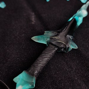 Frozen Soul Sword Pendant, Glowing Wooden Resin Handmade Sword - Etsy