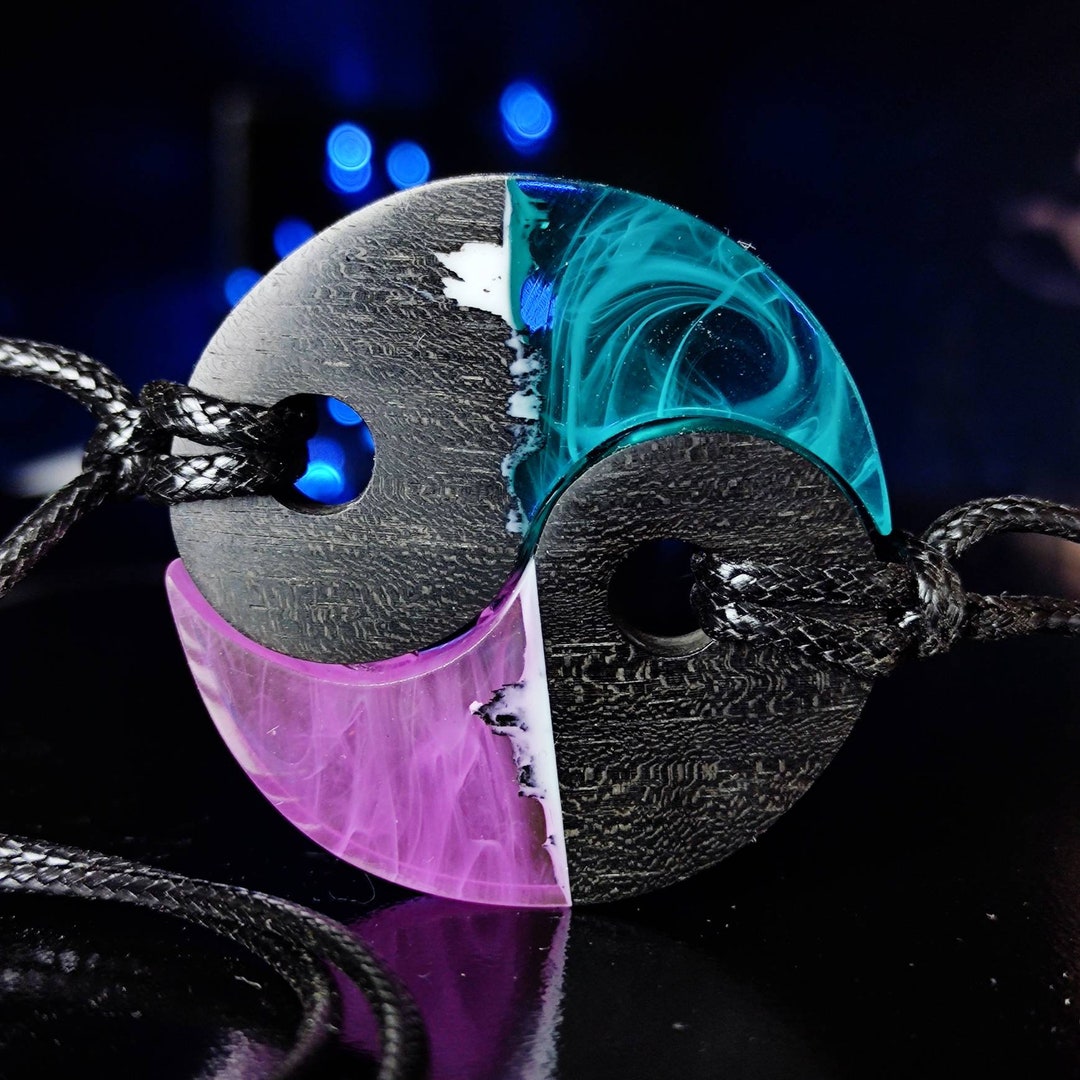 Yin Yang Necklace, Couple Pendants, for Women and Men, Made to Order ...