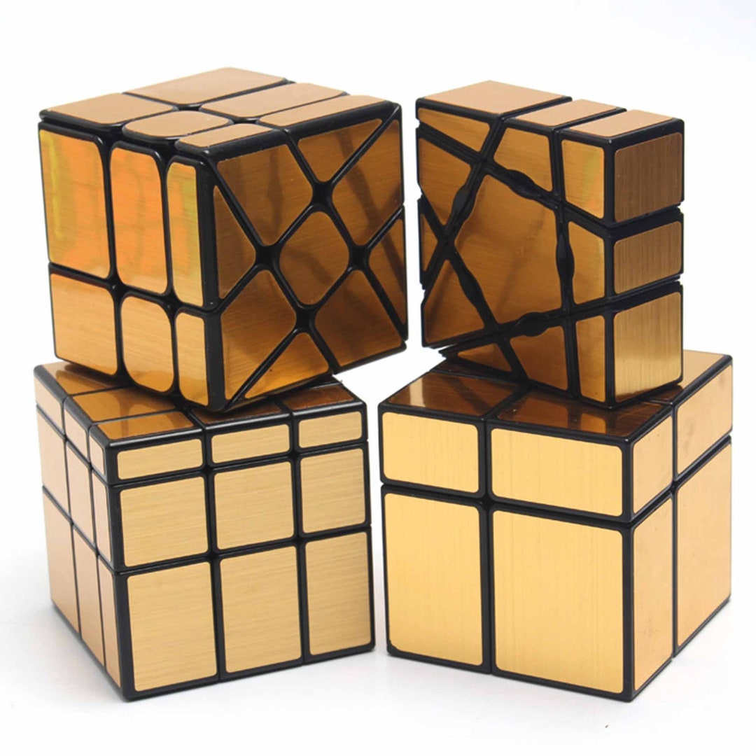 Mirror Rubiks Cube Special-shaped Rubiks Cube Gold Rubiks - Etsy