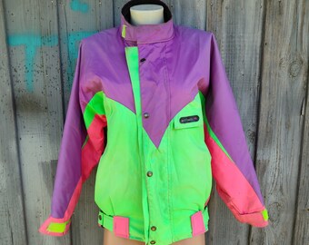 Neon Ski Jacket - Etsy