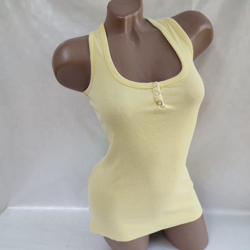Yellow Tank Top - Etsy
