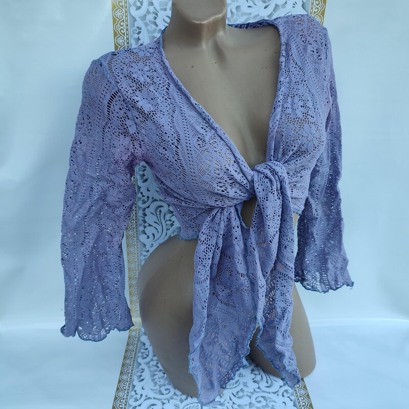 Purple Lace Bolero - Etsy
