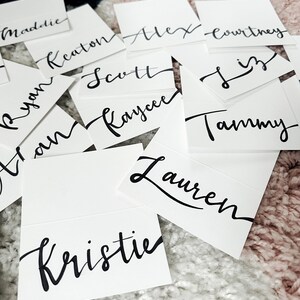 Personalized Handwritten Calligraphy Place Cards - Etsy