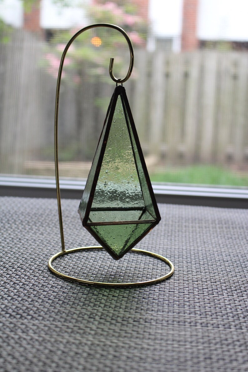 Stained Glass Hanging Diamond - Etsy