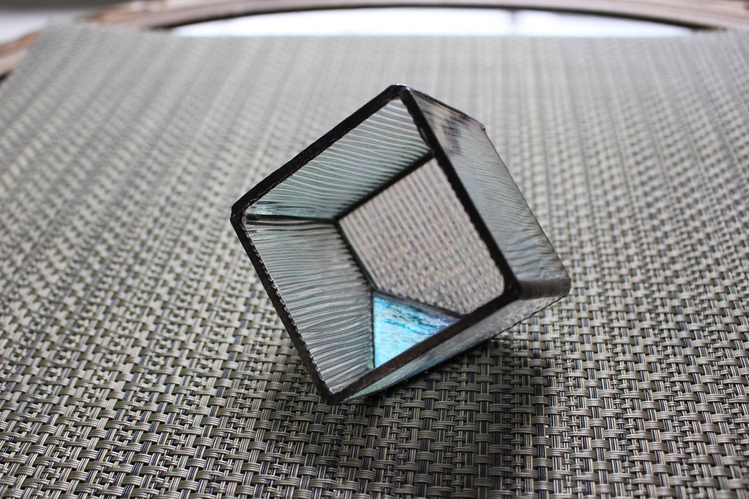 Stained Glass Cube Small - Etsy