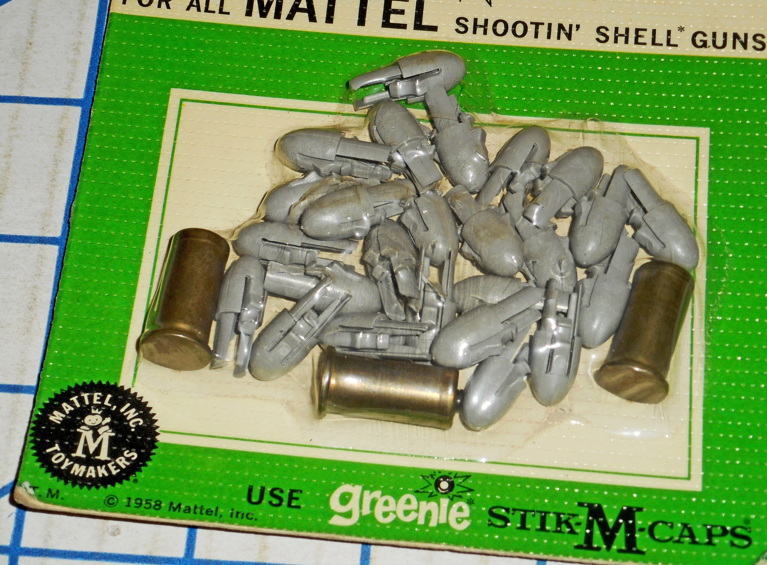 Toys & Games Toys 1958 Mattel Shootin Shell & Fanner Cap Guns Bullet ...