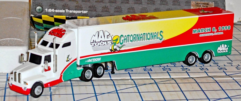 Action Racing NASCAR Mac Tools Gatornationals 1998 NASCAR 1:64 Hauler ...
