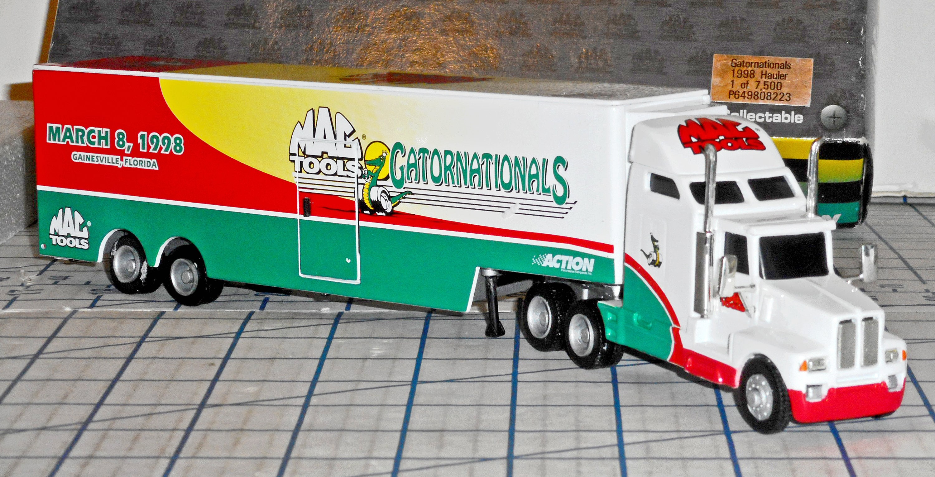Action Racing NASCAR Mac Tools Gatornationals 1998 NASCAR 1:64 Hauler ...