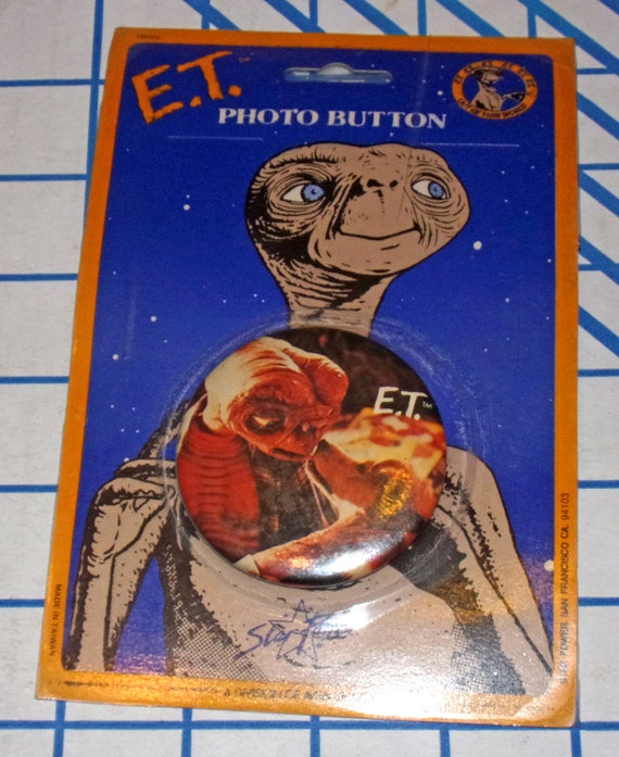 Vintage 1982 E.T. The Extraterrestrial Photo Pin ET a… - Gem