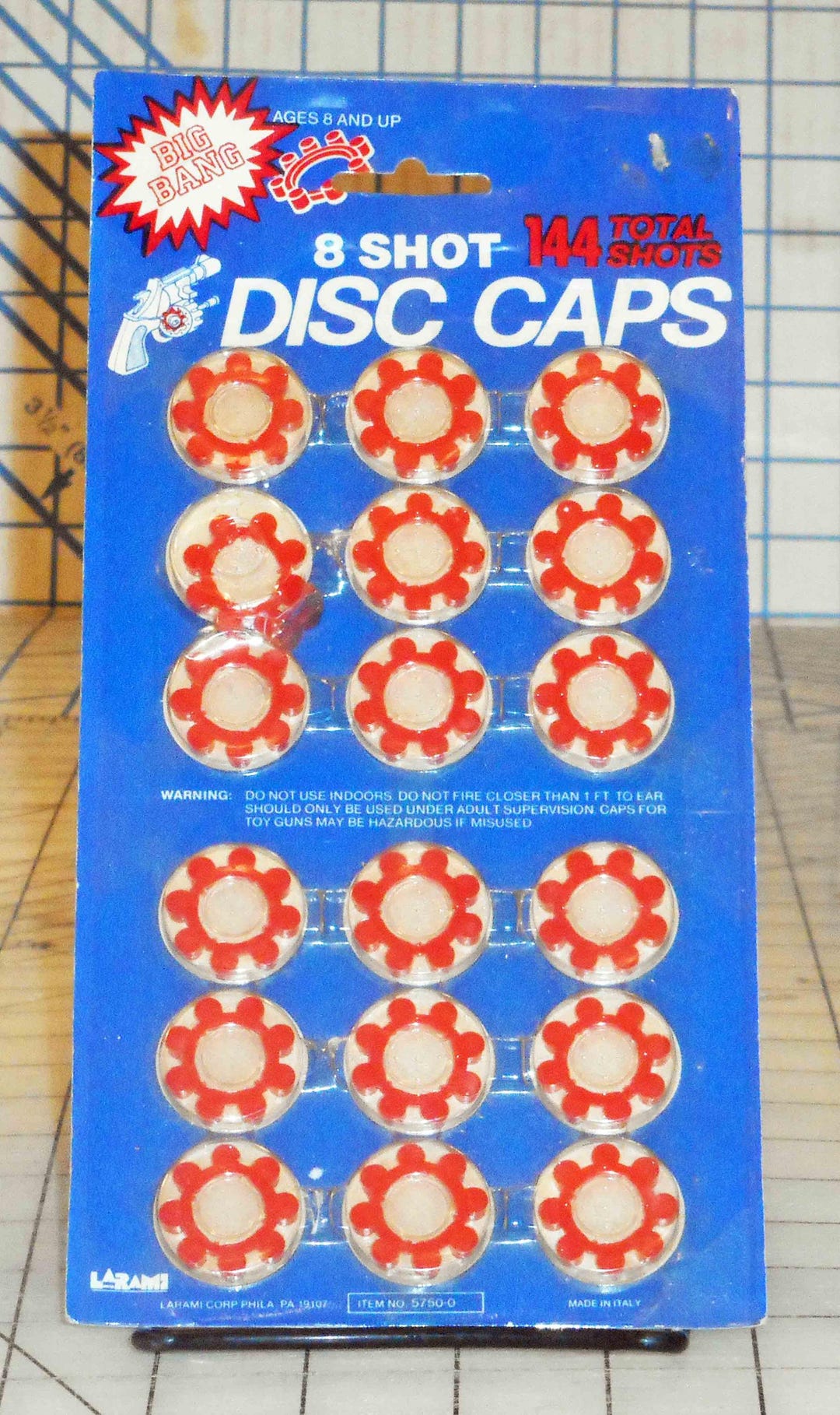 Vintage Larami 8 Shot Ring Caps for Plastic Ring Cap Guns Mint on Card ...