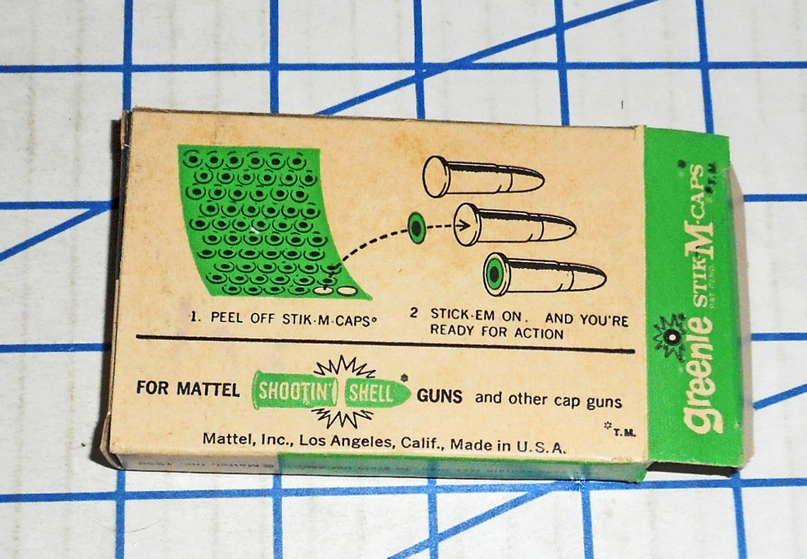 Mattel Greenie Stick-m-caps No. 633 for Shootin Shell Cap - Etsy
