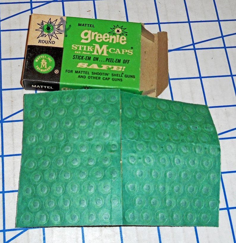 Mattel Greenie Stick-m-caps No. 633 for Shootin Shell Cap - Etsy