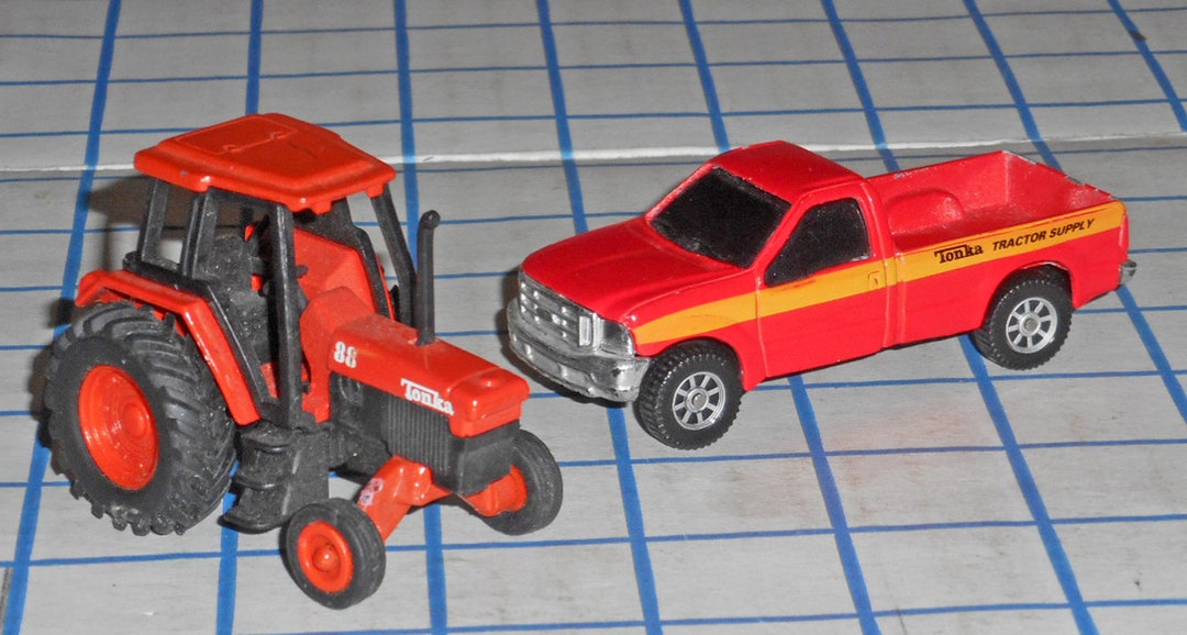 Lot of Tonka Maisto Tractor Supply Ford F350 Super Duty & Farm Tractor ...