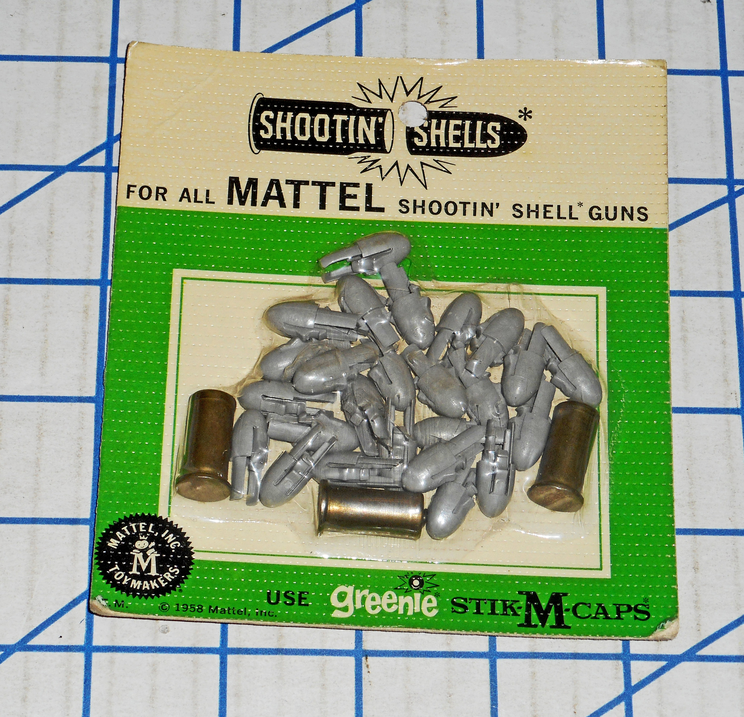 Toys & Games Toys 1958 Mattel Shootin Shell & Fanner Cap Guns Bullet ...