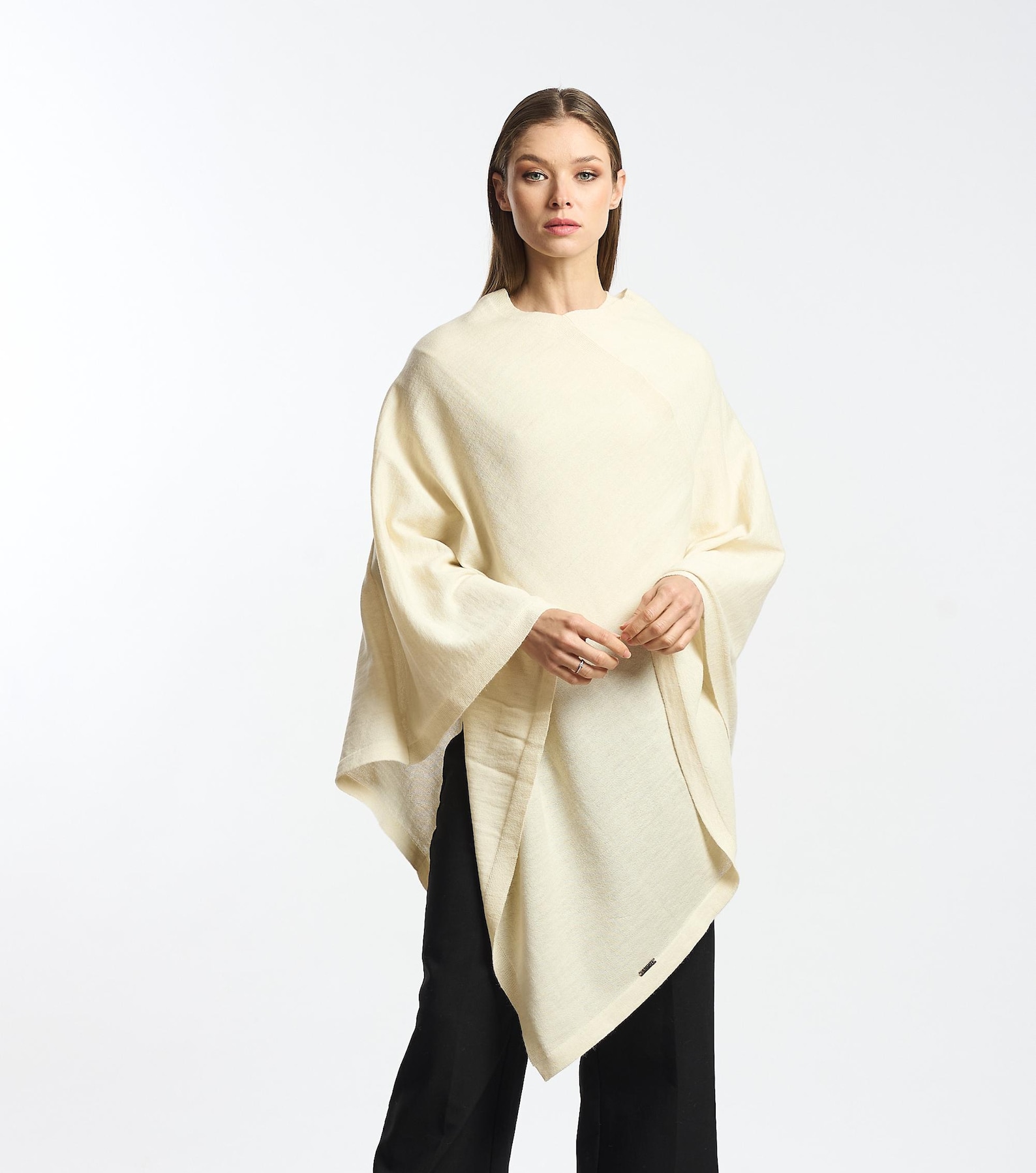 100% Baby Alpaca Poncho, Plain Knit Poncho, Women's Poncho, Classic ...