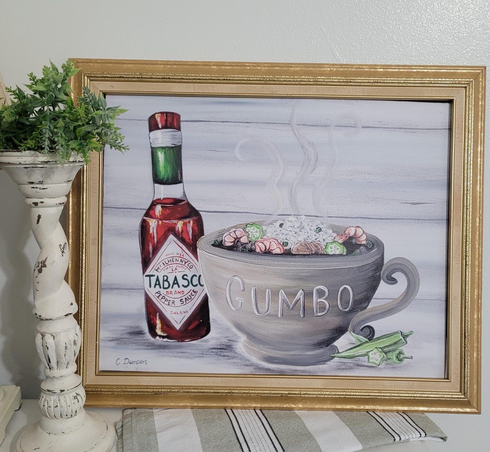 Cajun Gumbo Art Print: Signed Louisiana Kitchen Decor - Etsy