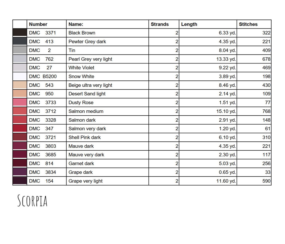 Minimalist Scorpia She-ra Cross Stitch Pattern Instant PDF - Etsy