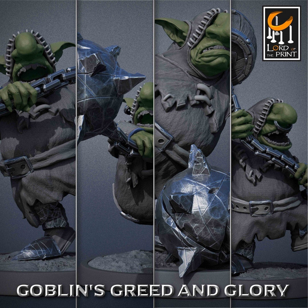 Goblin Monk Pack B 8 Poses Goblin's Greed and Glory - Etsy