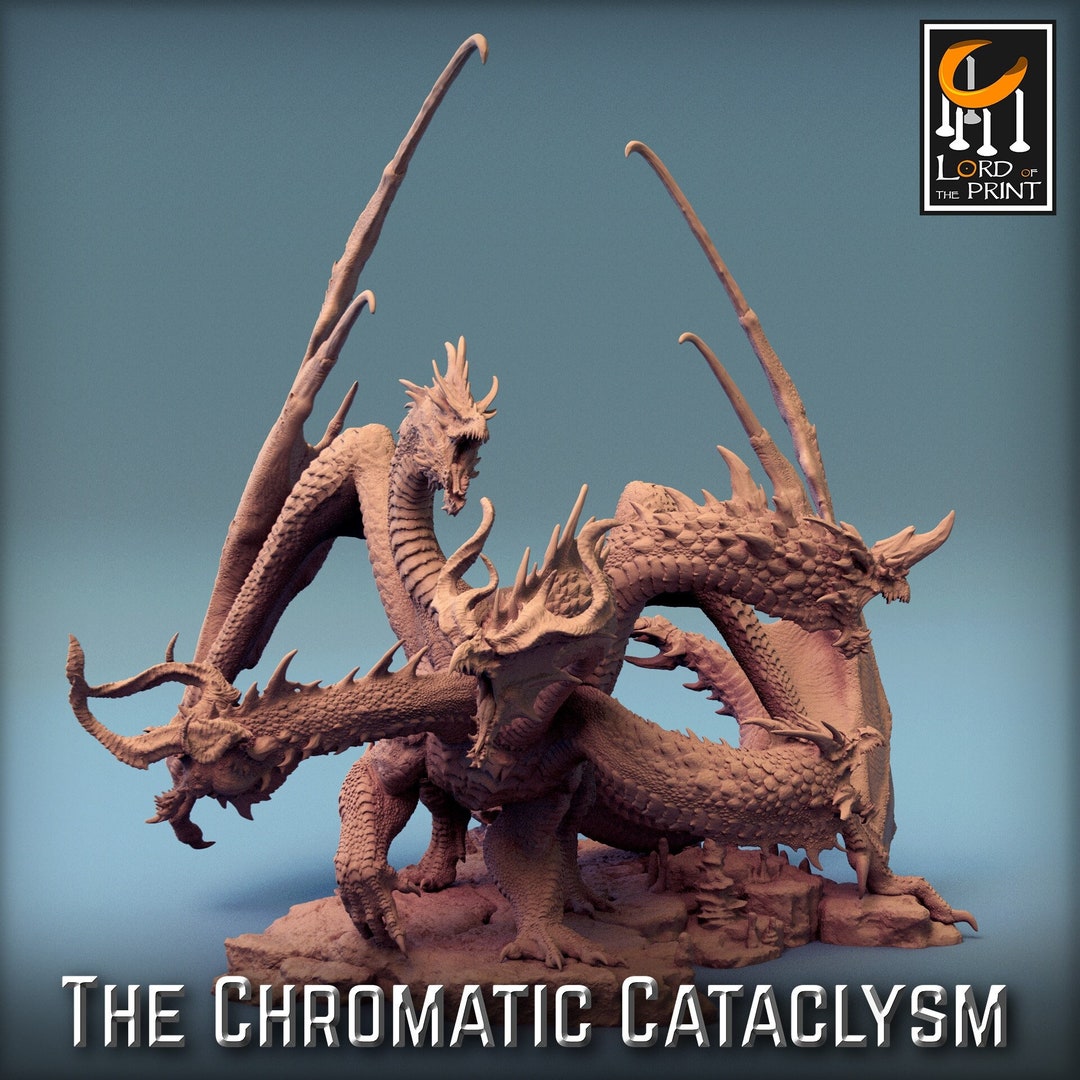 Tiamat, Queen of Dragons the Chromatic Cataclysm Lord of the Print ...