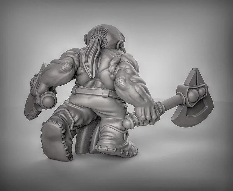 Dwarven Berserk Double Axes Duncan Shadow Louca Dungeons - Etsy