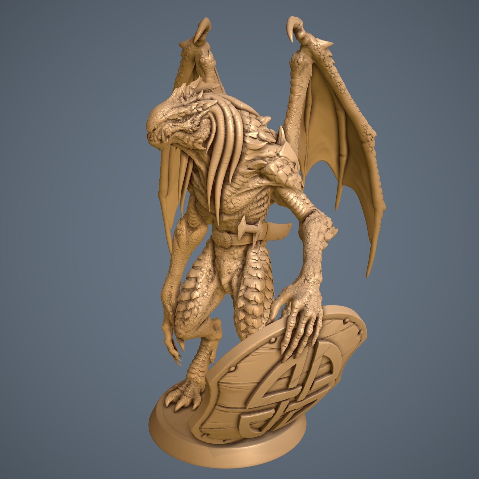 Green Abishai Dragon Miniature Lord of the Print - Etsy Finland