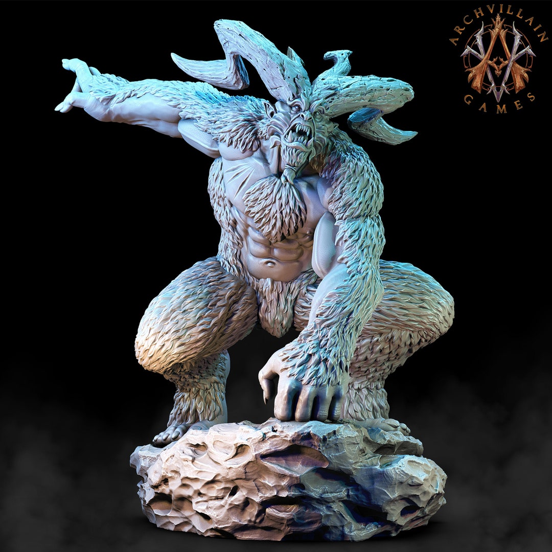 Feral Yeti Archvillain Games Dungeons and Dragons Pathfinder Painting ...